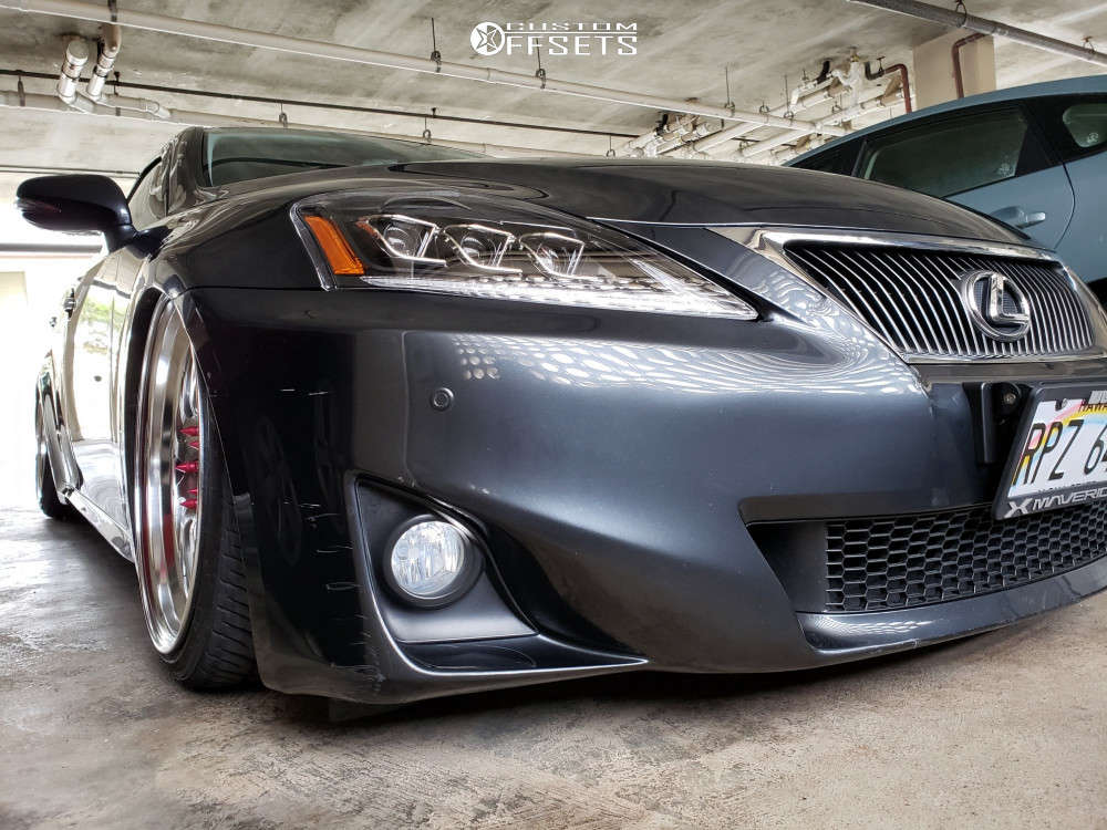 2011 Lexus IS250 with 19x9.5 38 Weds 709M and 225/35R19 Kumho Ecsta and ...