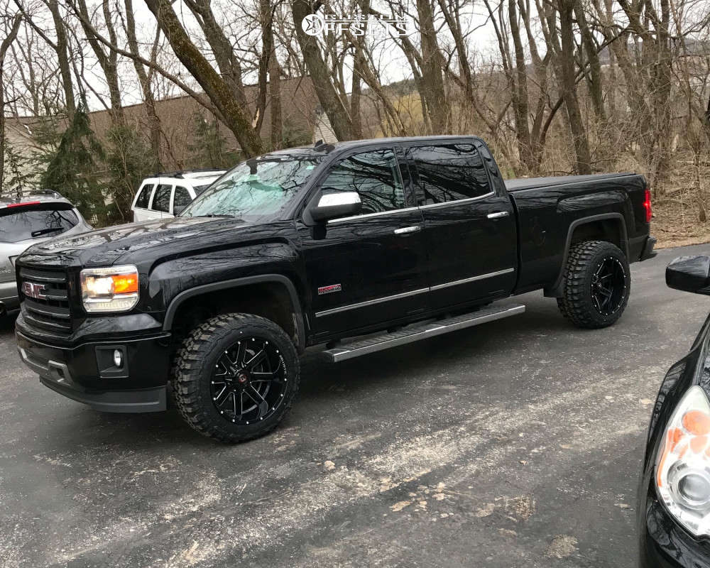 2014 GMC Sierra 1500 with 20x12 -44 Ballistic Rage and 33/12.5R20 ...
