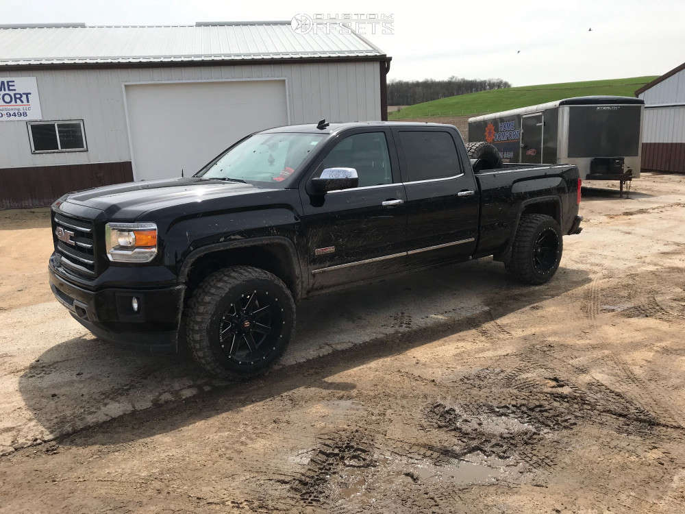 2014 GMC Sierra 1500 with 20x12 -44 Ballistic Rage and 33/12.5R20 ...