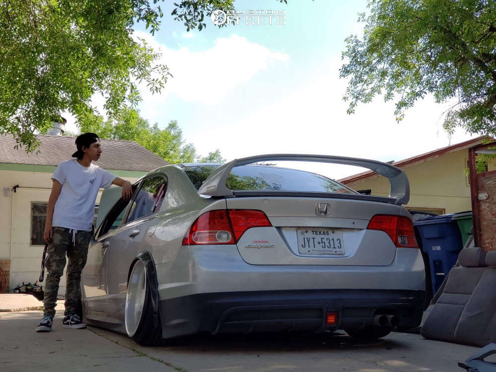 2008 Honda Civic with 18x10 -5 Fabulous Profound Wheels and 215/35R18 ...