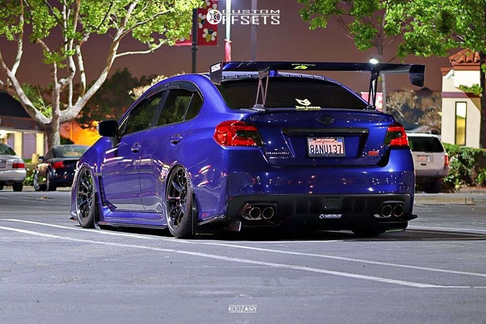 2018 Subaru WRX STI with 18x10 39 Volk Ze40 and 265/35R18 Michelin ...