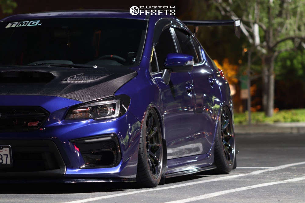 2018 Subaru WRX STI with 18x10 39 Volk Ze40 and 265/35R18 Michelin ...