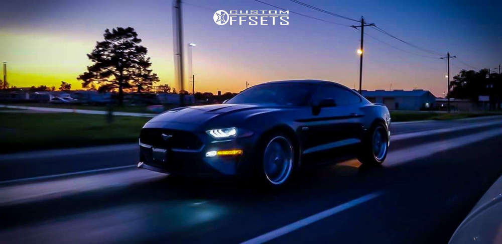 2018 Ford Mustang with 20x10 34 American Racing Torq Thrust M and 275 ...