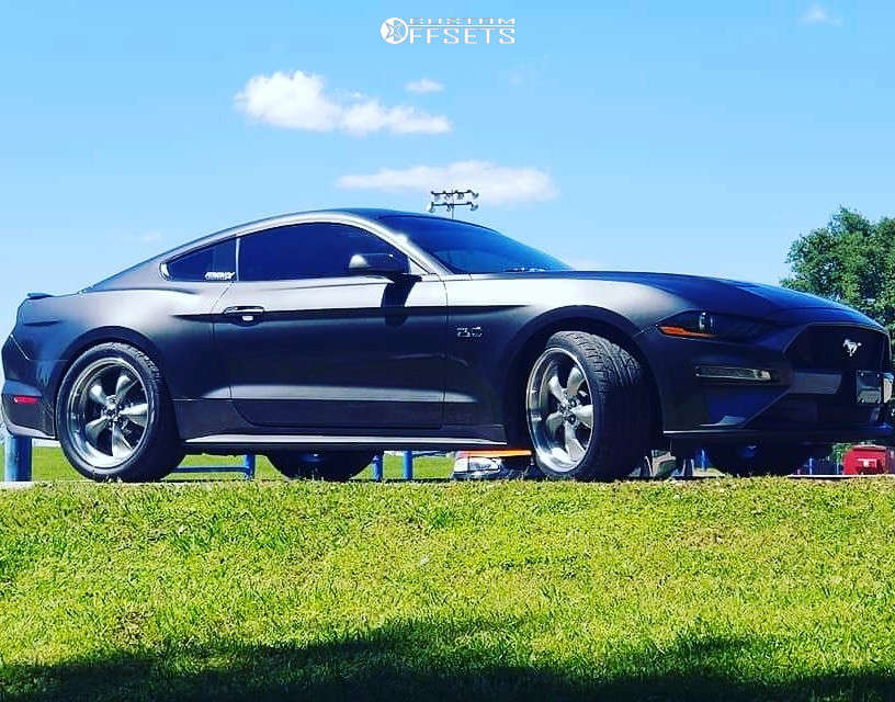 2018 Ford Mustang with 20x10 34 American Racing Torq Thrust M and 275 ...