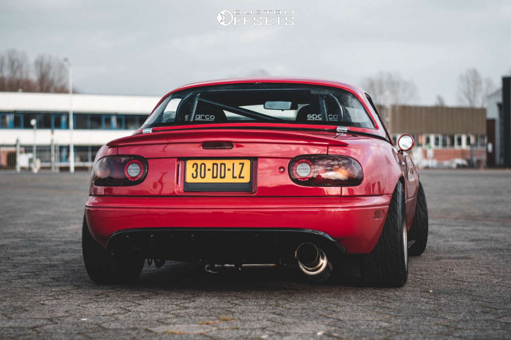 1991 Mazda MX-5 Miata with 15x8 20 Rota Grid V and 205/50R15 Nankang Ns ...
