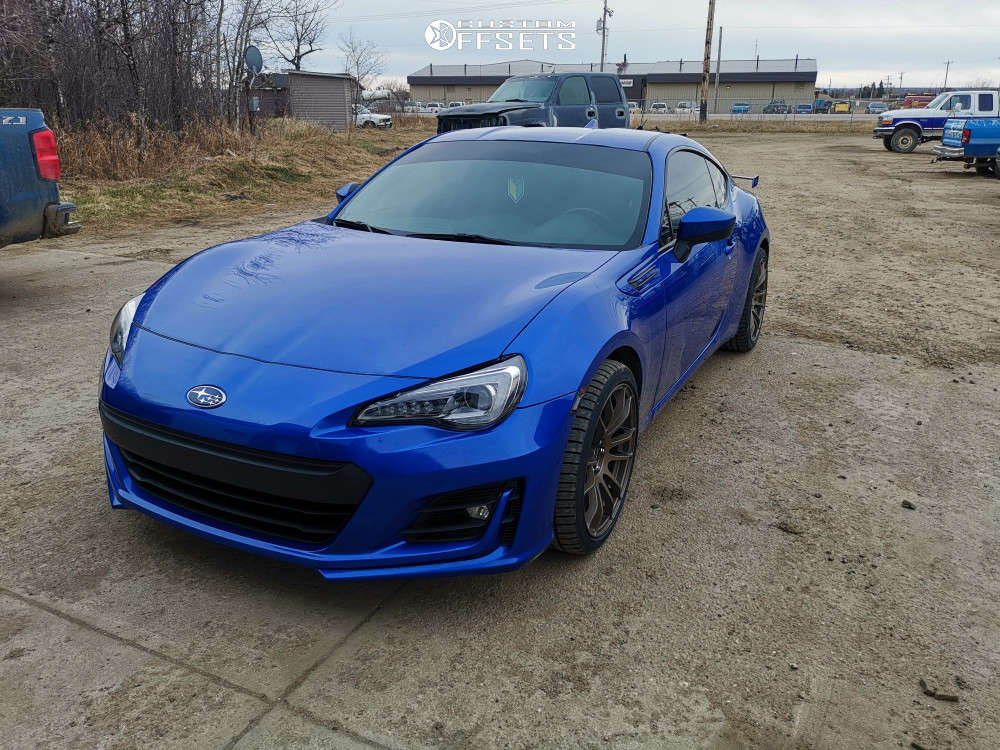 2017 Subaru BRZ with 18x8.5 33 AVID1 AV20 and 245/35R18 Michelin Pilot ...