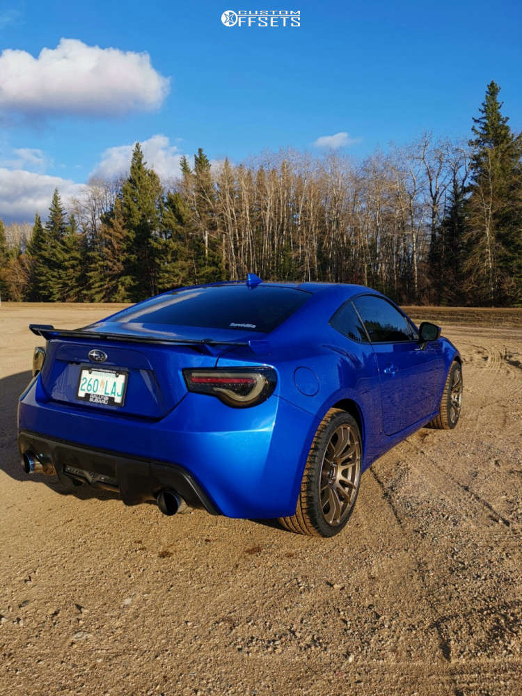 2017 Subaru BRZ with 18x8.5 33 AVID1 AV20 and 245/35R18 Michelin Pilot ...