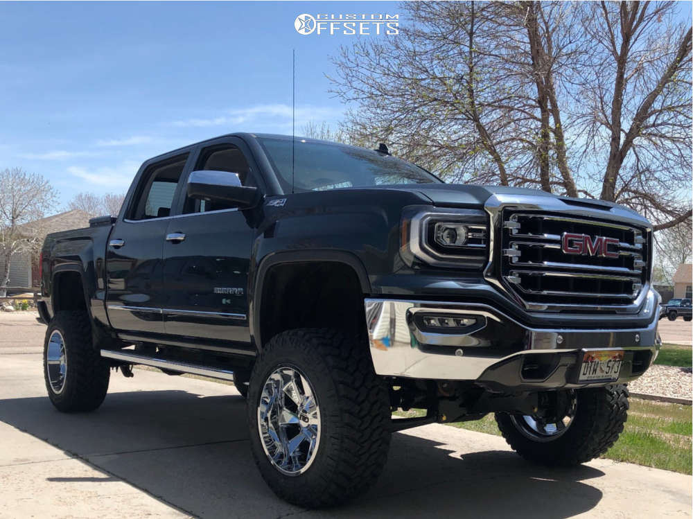 2018 GMC Sierra 1500 with 20x12 -44 Cali Offroad Distorted and 35/12 ...