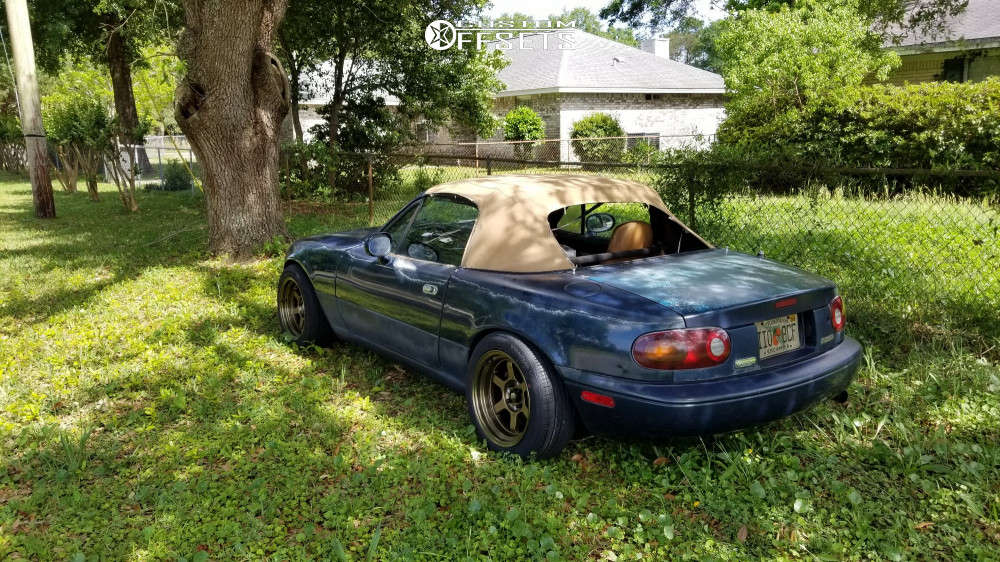 1995 Mazda MX-5 Miata with 15x8 0 MST Time Attack and 205/50R15 Hankook ...