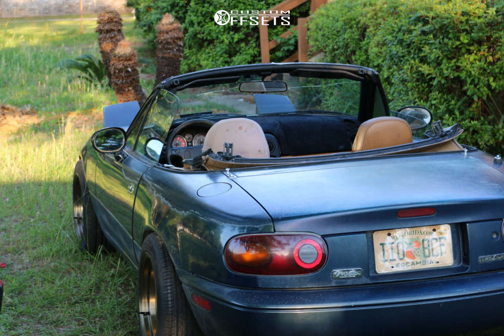 1995 Mazda MX-5 Miata with 15x8 0 MST Time Attack and 205/50R15 Hankook ...