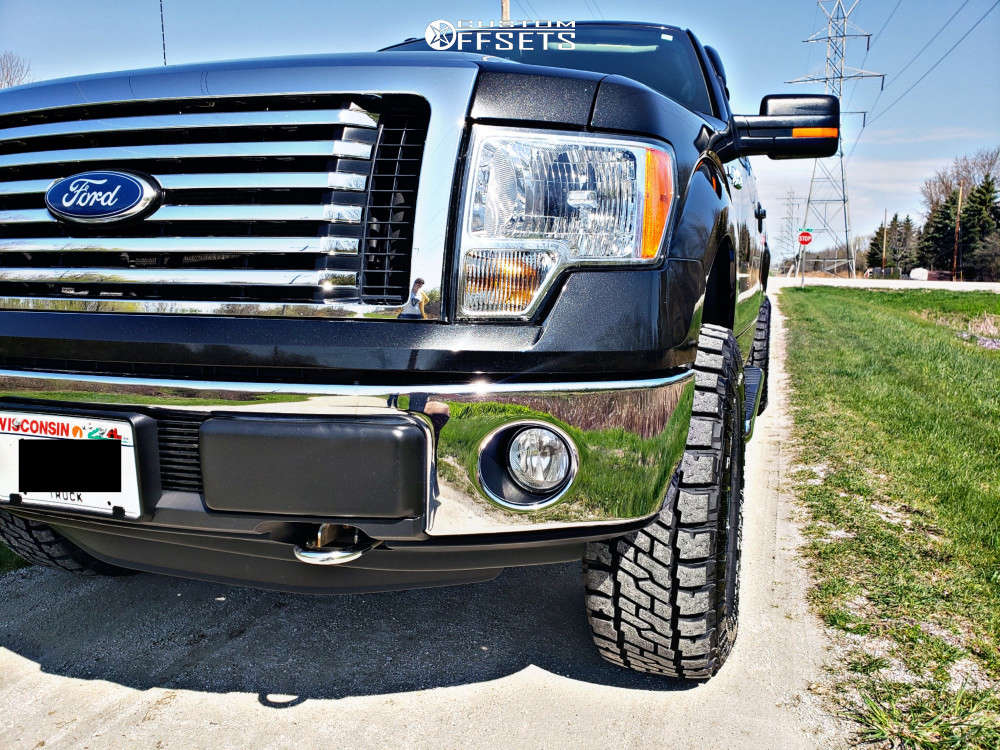 2012 Ford F-150 with 17x8.5 18 American Racing Intake and 295/70R17 ...
