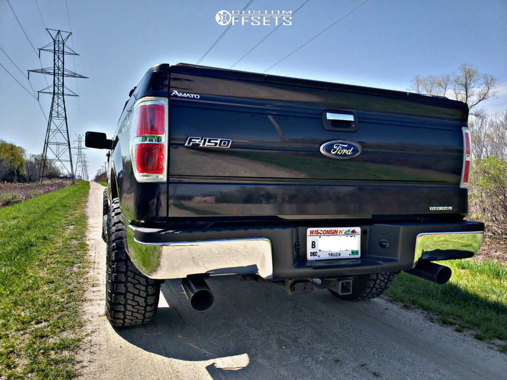 2012 Ford F-150 with 17x8.5 18 American Racing Intake and 295/70R17 ...