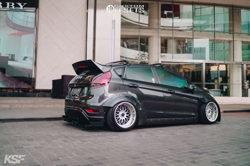 2010 Ford Fiesta with 17x10 5 Work Stitch and 225/45R17 Accelera Phi ...