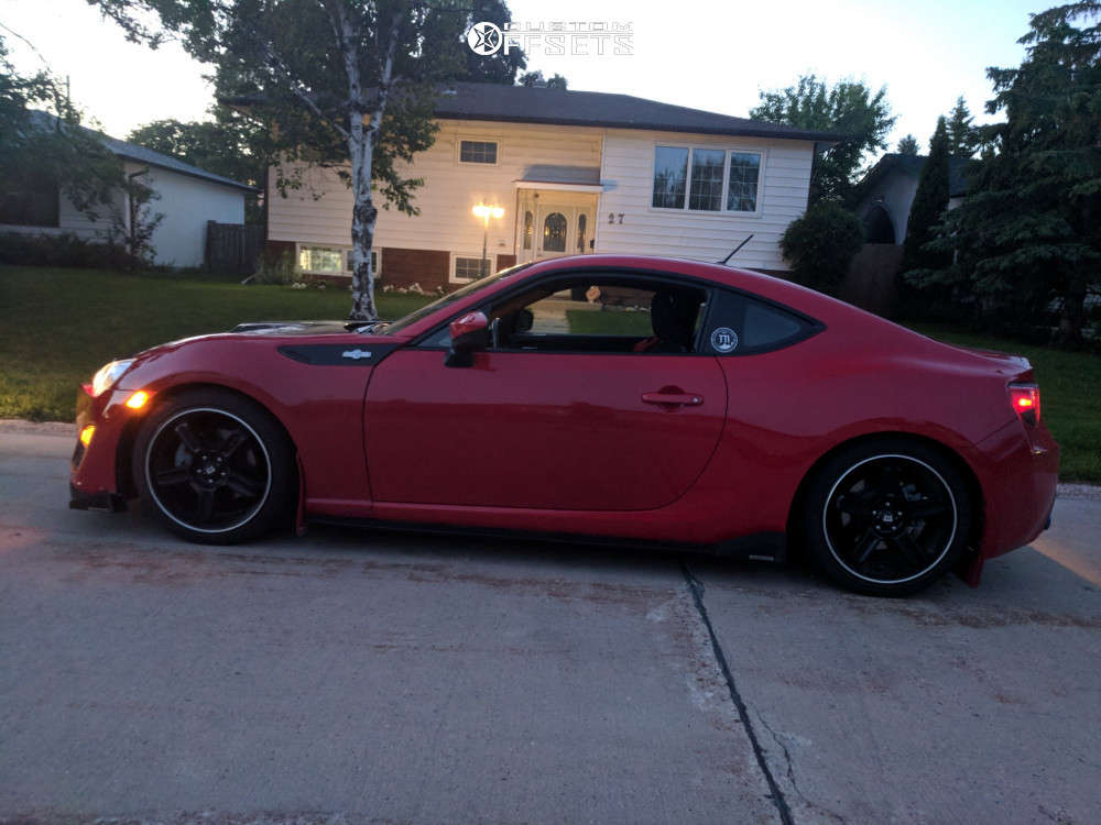 2013 Scion FR-S with 18x8 40 Motegi Mr122 and 225/40R18 Falken Azenis ...