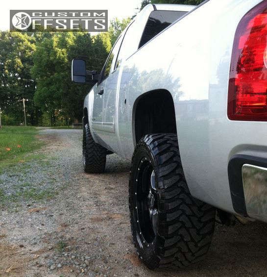 2012 Chevrolet Silverado 1500 with 20x9 BMF Novakane and 33/12.5R20 ...