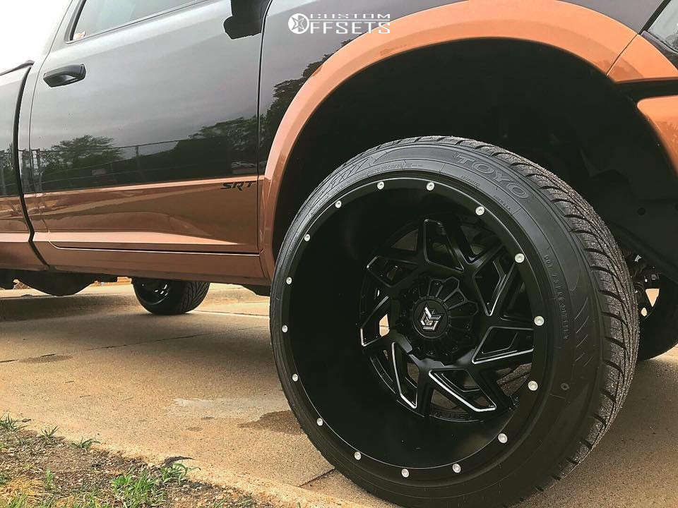 2011 Ram 2500 with 22x14 -76 Dropstars 652bm and 305/40R22 Toyo Tires ...