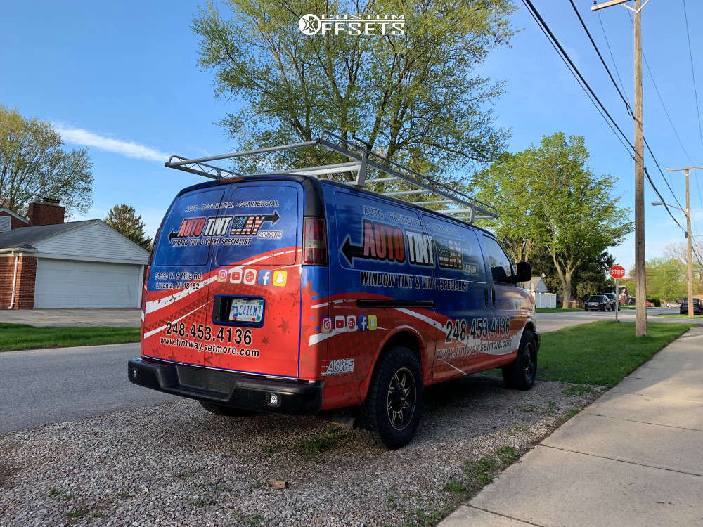 2010 Chevrolet Express 2500 with 17x8.5 18 G-FX Tr15 and 265/70R17 ...