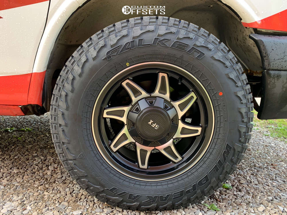 2010 Chevrolet Express 2500 with 17x8.5 18 G-FX Tr15 and 265/70R17 ...