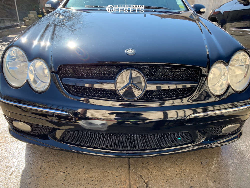 2005 Mercedes-Benz CLK500 with 19x8.5 35 Aodhan Ls002 and 255/40R19 ...