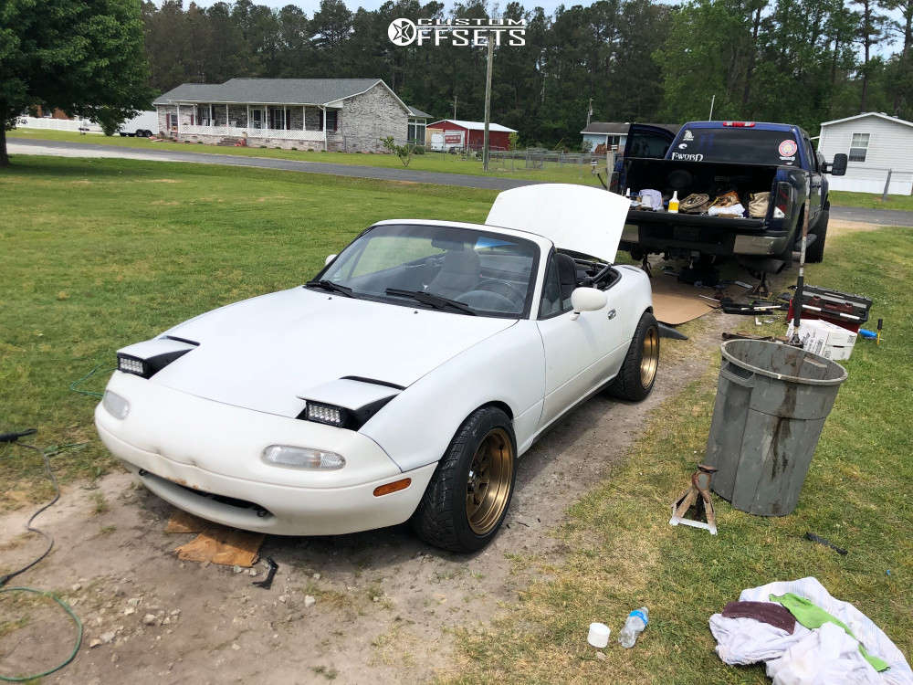 1991 Mazda MX-5 Miata with 15x8 0 MST Mt13 and 205/50R15 Nitto Neo Gen ...