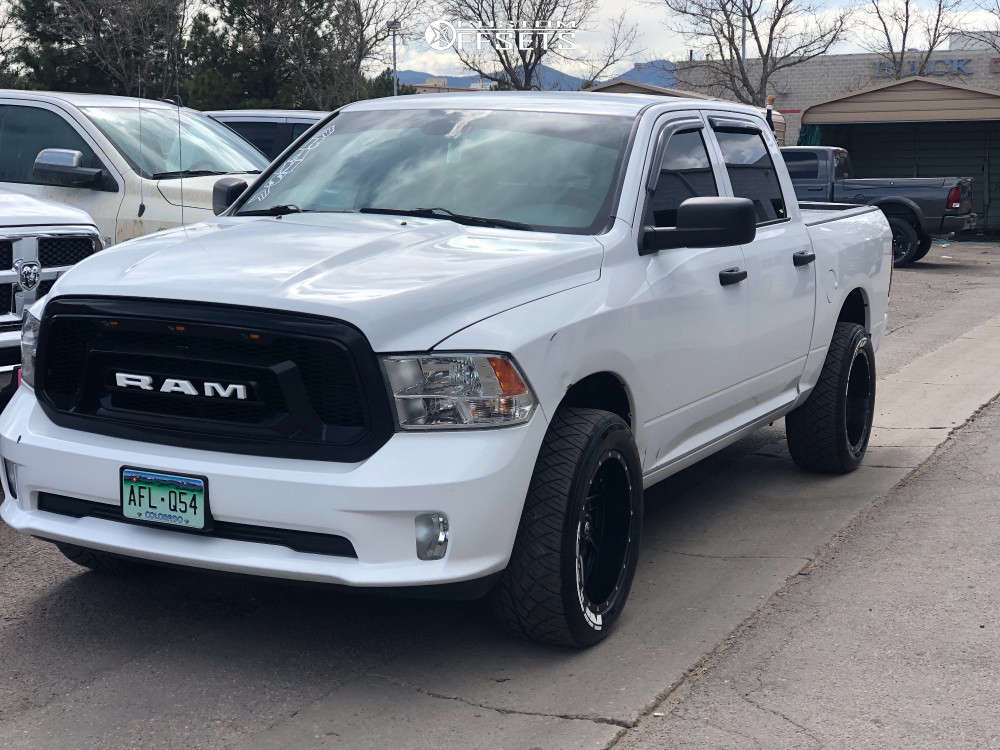 2016 Ram 1500 with 20x10 -14 Fuel Renegade and 305/50R20 Nitto NT420V ...