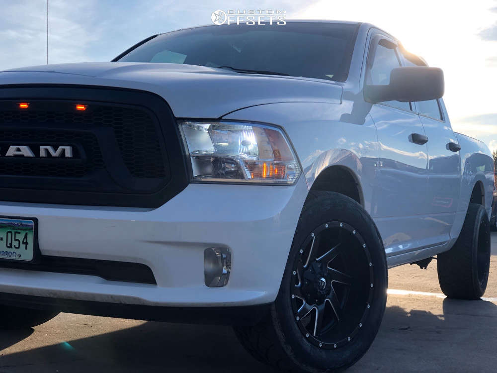 2016 Ram 1500 with 20x10 -14 Fuel Renegade and 305/50R20 Nitto NT420V ...