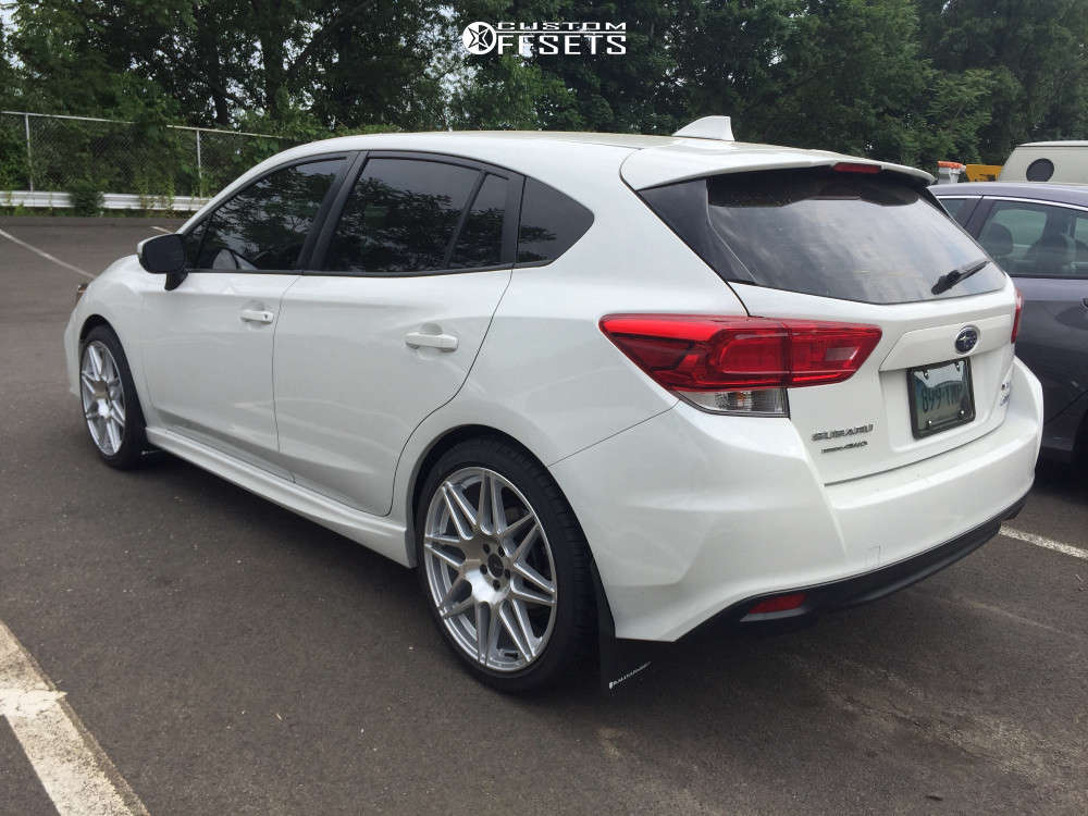 2017 Subaru Impreza with 19x8.5 45 Advanti Racing Classe and 235/40R19 ...