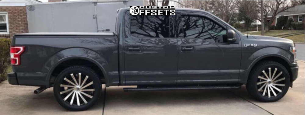 2018 Ford F-150 with 22x9.5 30 Luxxx Alloys Lux13 and 305/45R22 General ...