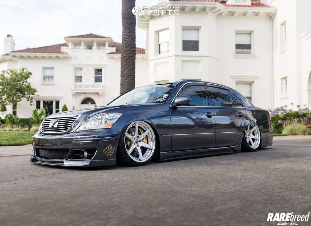 2005 Lexus LS430 with 20x9.5 35 Work Zeast St1 and 225/35R20 Toyo Tires ...