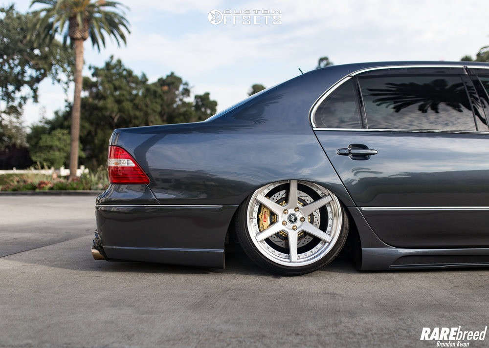 2005 Lexus LS430 with 20x9.5 35 Work Zeast St1 and 225/35R20 Toyo Tires ...