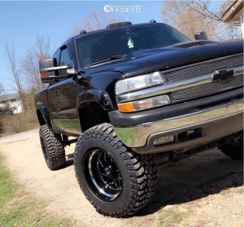 2001 Chevrolet Silverado 1500 with 20x12 -44 Dropstars 657bm and 37/12 ...