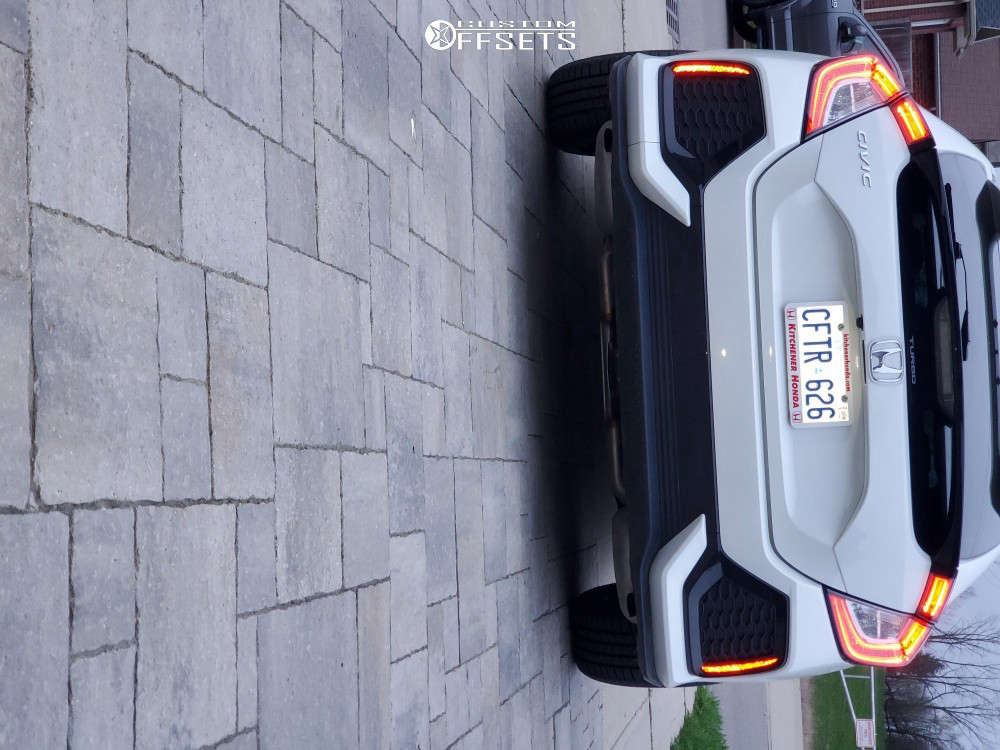 2018 Honda Civic with 16x8 20 MST Time Attack and 215/55R16 Michelin ...