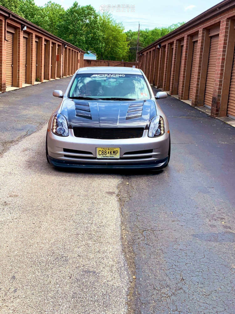 2004 INFINITI G35 with 18x9.5 15 Felgenwerks .001 and 235/40R18 Lexani ...