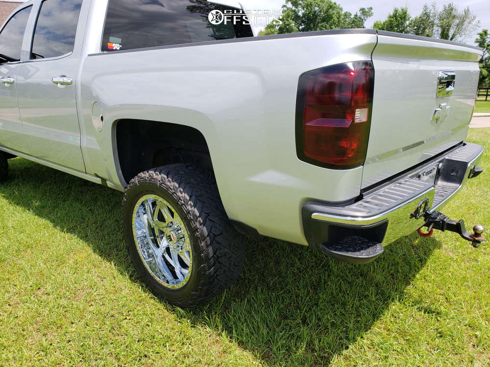 2016 Chevrolet Silverado 1500 with 20x10 -24 American Truxx Vortex and ...