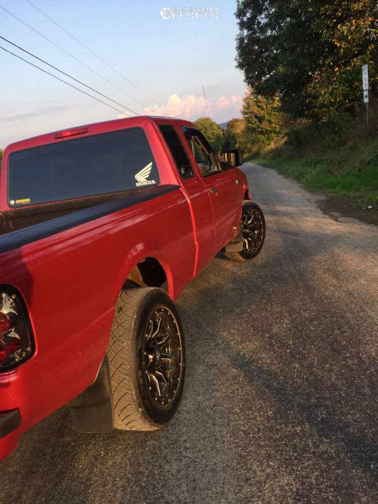2009 Ford Ranger with 18x9 -12 Fuel Vandal and 255/50R18 Nitto NT420V ...