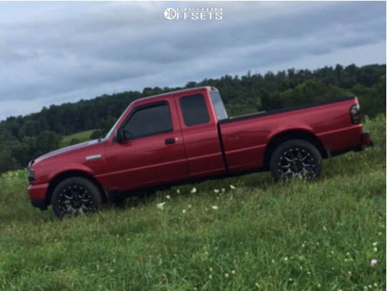 2009 Ford Ranger with 18x9 -12 Fuel Vandal and 255/50R18 Nitto NT420V ...