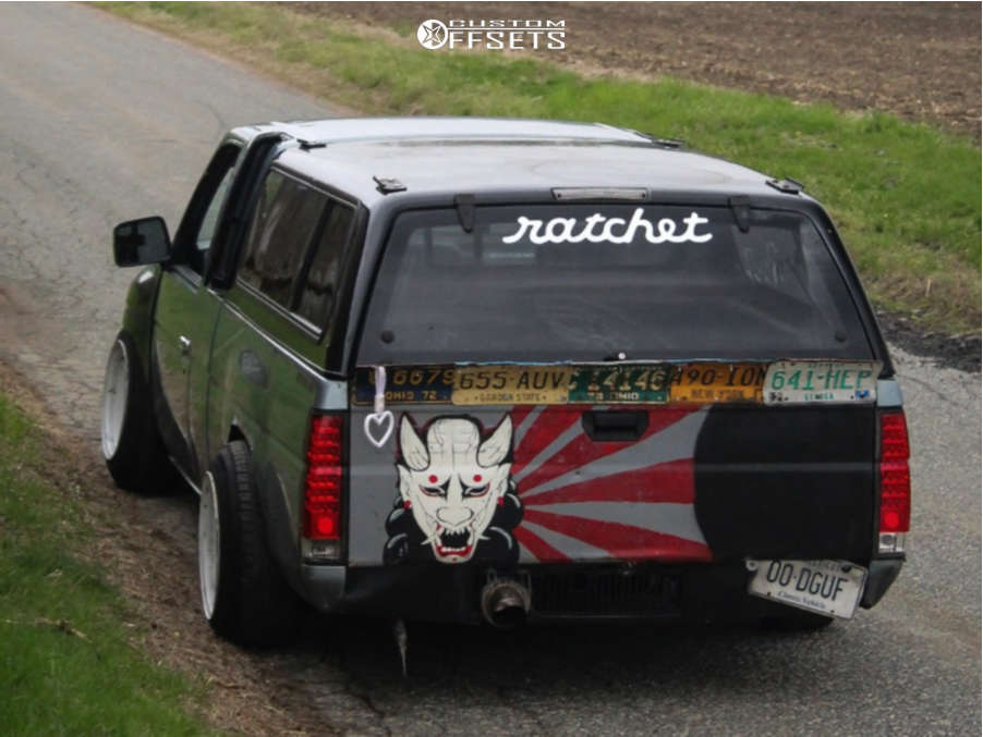 1993 Nissan D21 with 15x10 -43 American Racing Ar136 and 195/60R15 ...