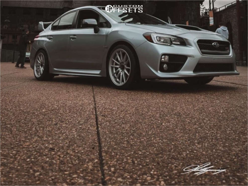 2017 Subaru WRX STI Wheel Offset Poke Stock | 696665 | Custom Offsets