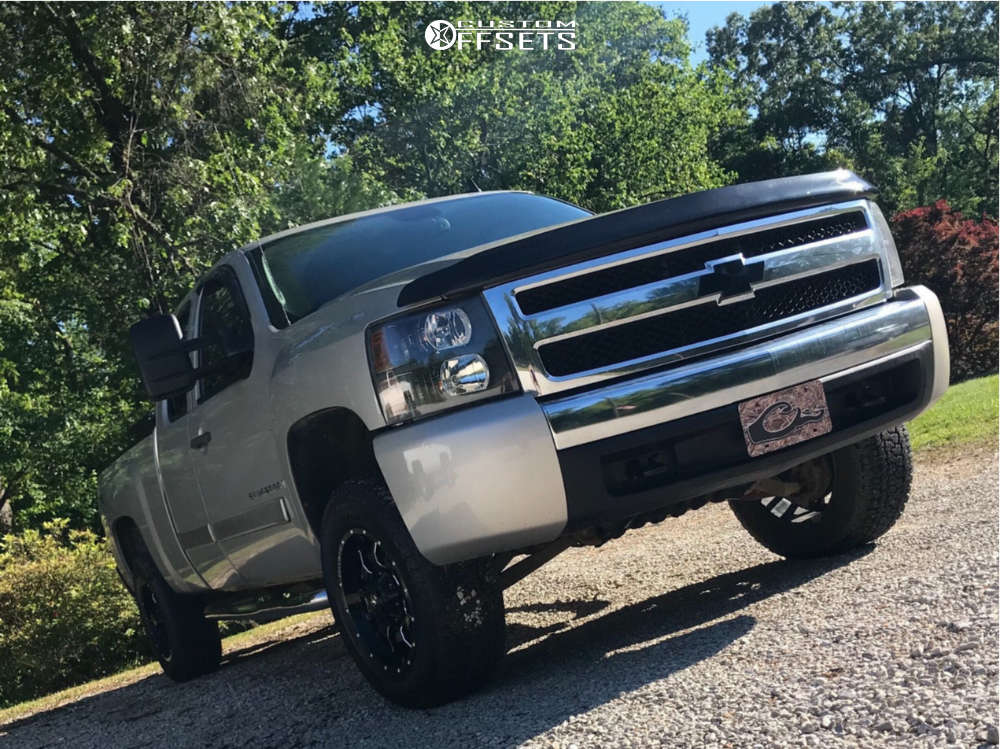2008 Chevrolet Silverado 1500 with 18x9 -12 Ballistic Tank and 265 ...