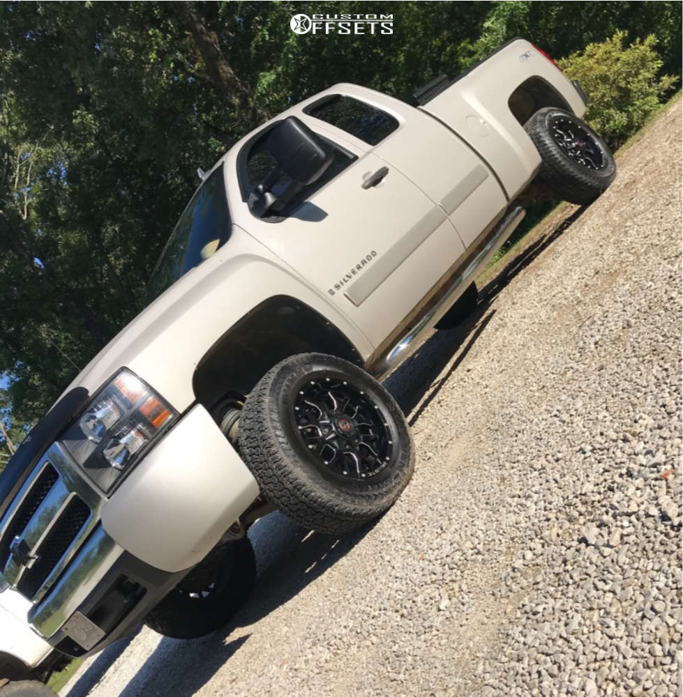 2008 Chevrolet Silverado 1500 with 18x9 -12 Ballistic Tank and 265 ...