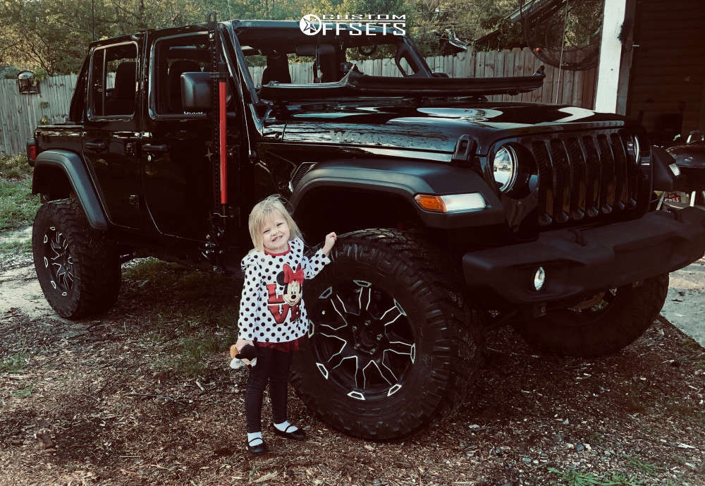 2018 Jeep Wrangler with 18x9 12 Ultra Phantom and 35/12.5R18 Nitto ...