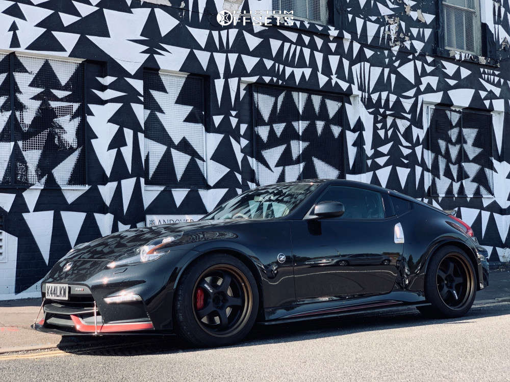 2016 Nissan 370Z with 19x10 23 Work Meister S1r and 265/40R19 Yokohama ...