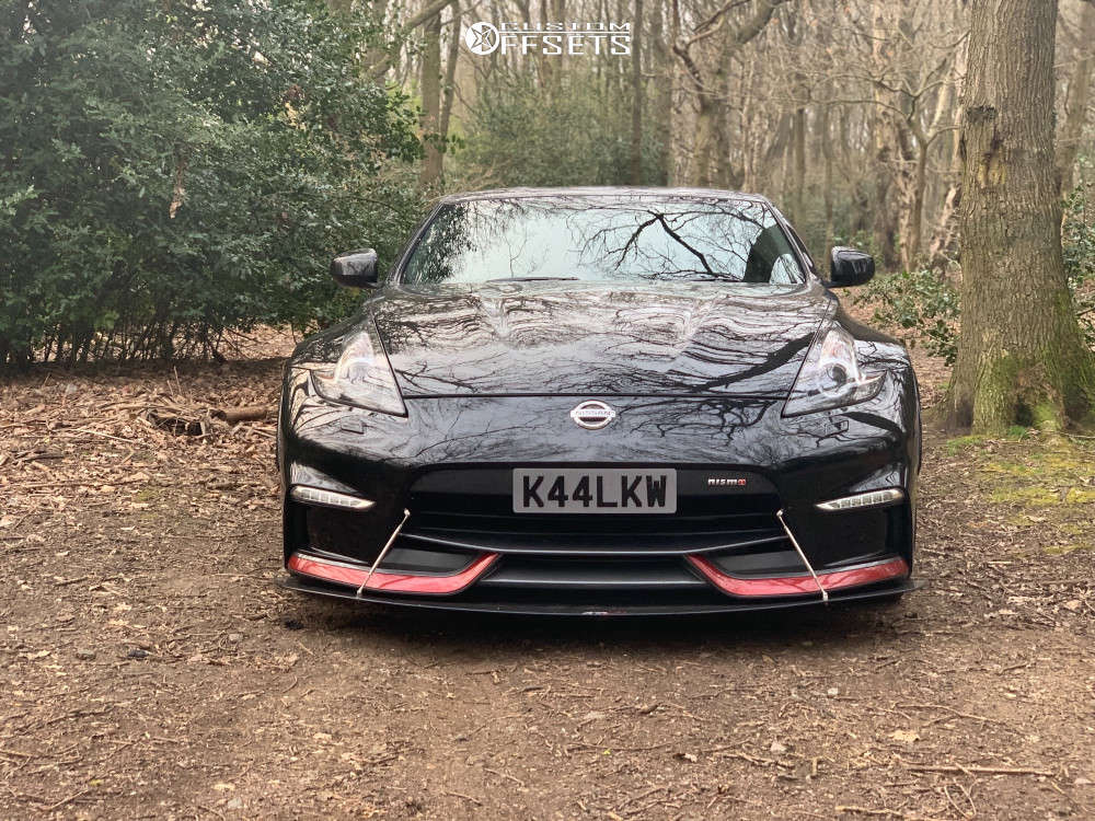 2016 Nissan 370Z with 19x10 23 Work Meister S1r and 265/40R19 Yokohama ...