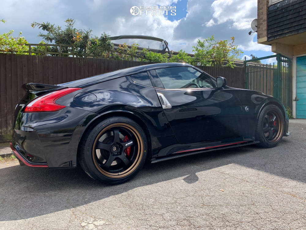 2016 Nissan 370Z with 19x10 23 Work Meister S1r and 265/40R19 Yokohama ...