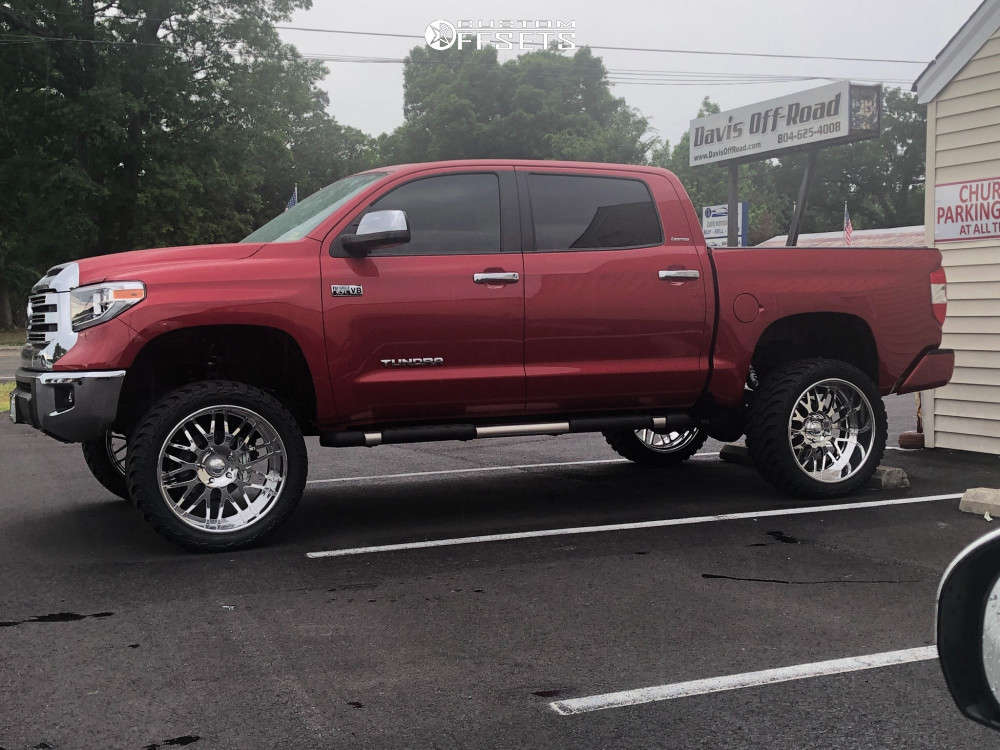 2018 Toyota Tundra with 24x12 -56 Intro Luxury ID 313 and 35/13.5R24 ...