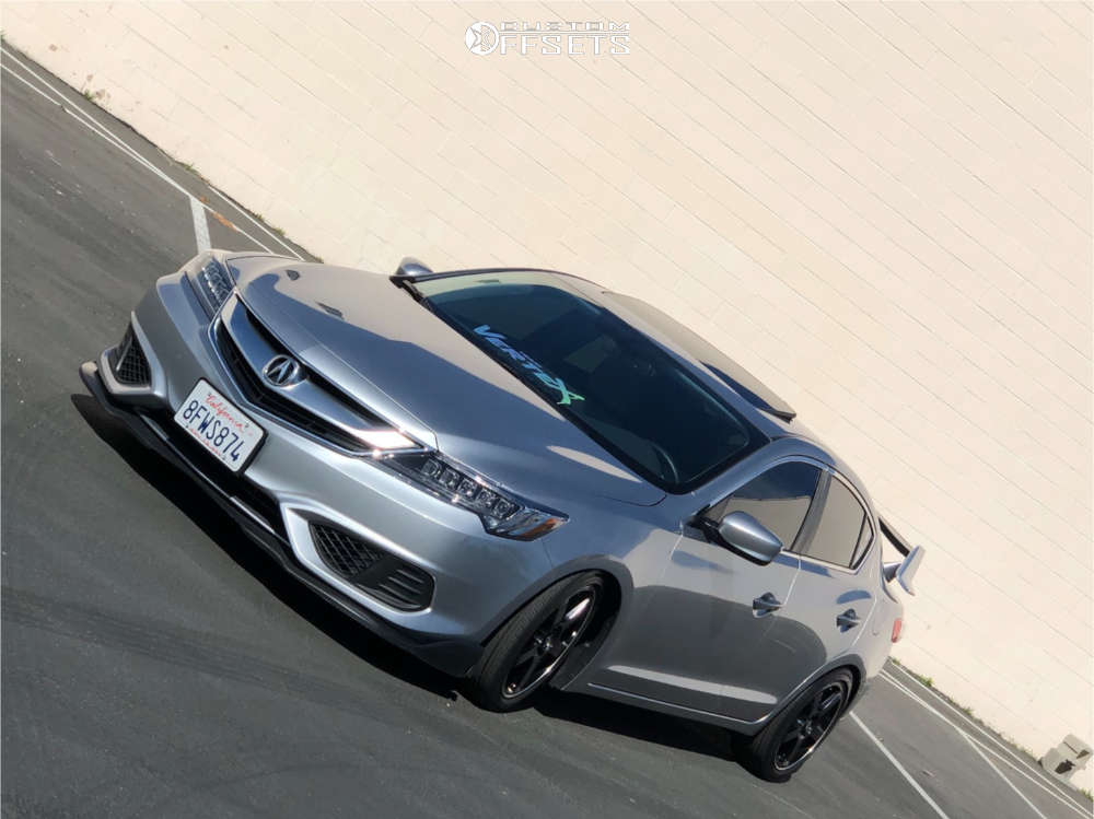 2018 Acura ILX with 17x7 40 Motegi Mr116 and 225/20R17 Michelin Pilot ...