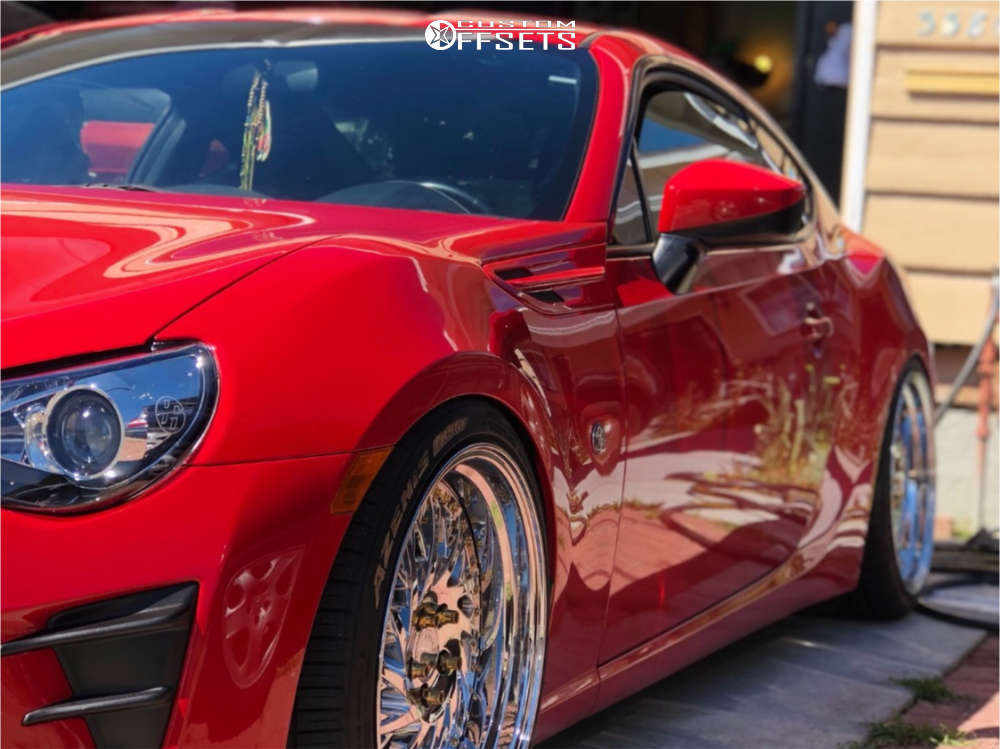 2017 Toyota 86 with 18x9.5 35 Aodhan Ds03 and 245/35R18 Falken Azenis ...