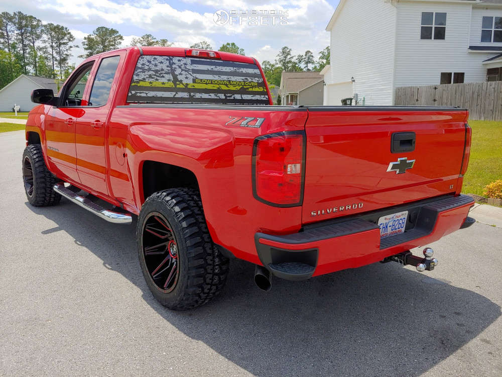 2018 Chevrolet Silverado 1500 with 20x12 -44 XF Offroad Xf-218 and 33/ ...