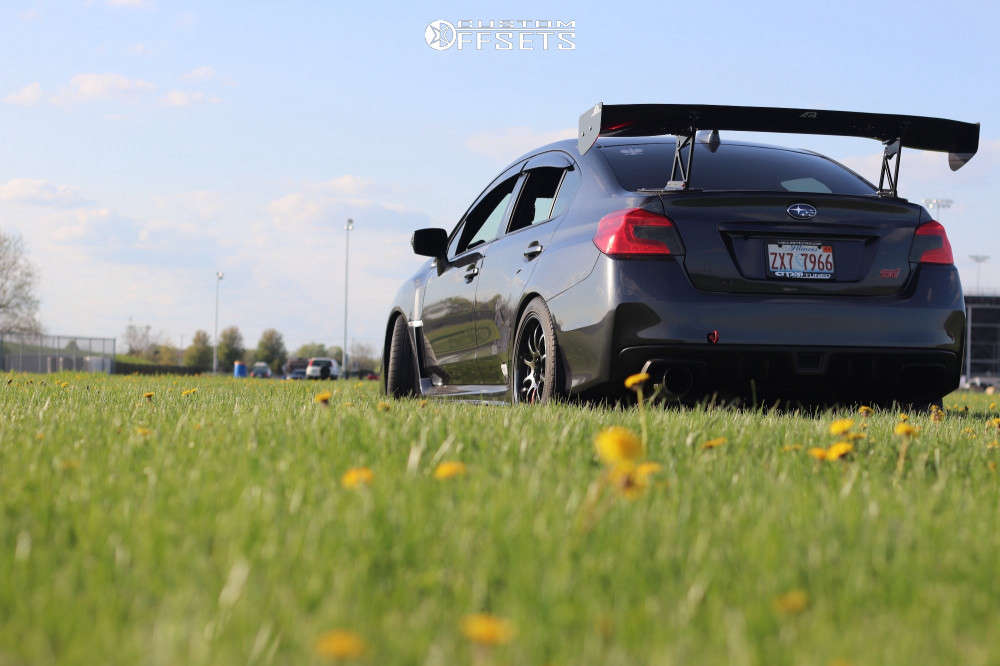 2017 Subaru WRX STI with 18x9.5 35 Rota D Force and 265/40R18 Michelin ...