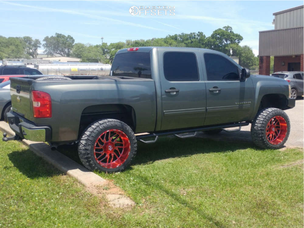 2011 Chevrolet Silverado 1500 with 22x12 -44 TIS 544RM and 35/12.5R22 ...